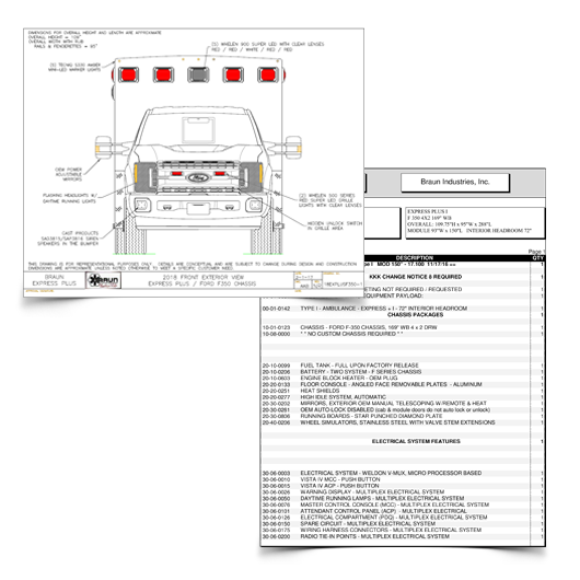 2018 Express Plus Ambulance Drawings Specifications